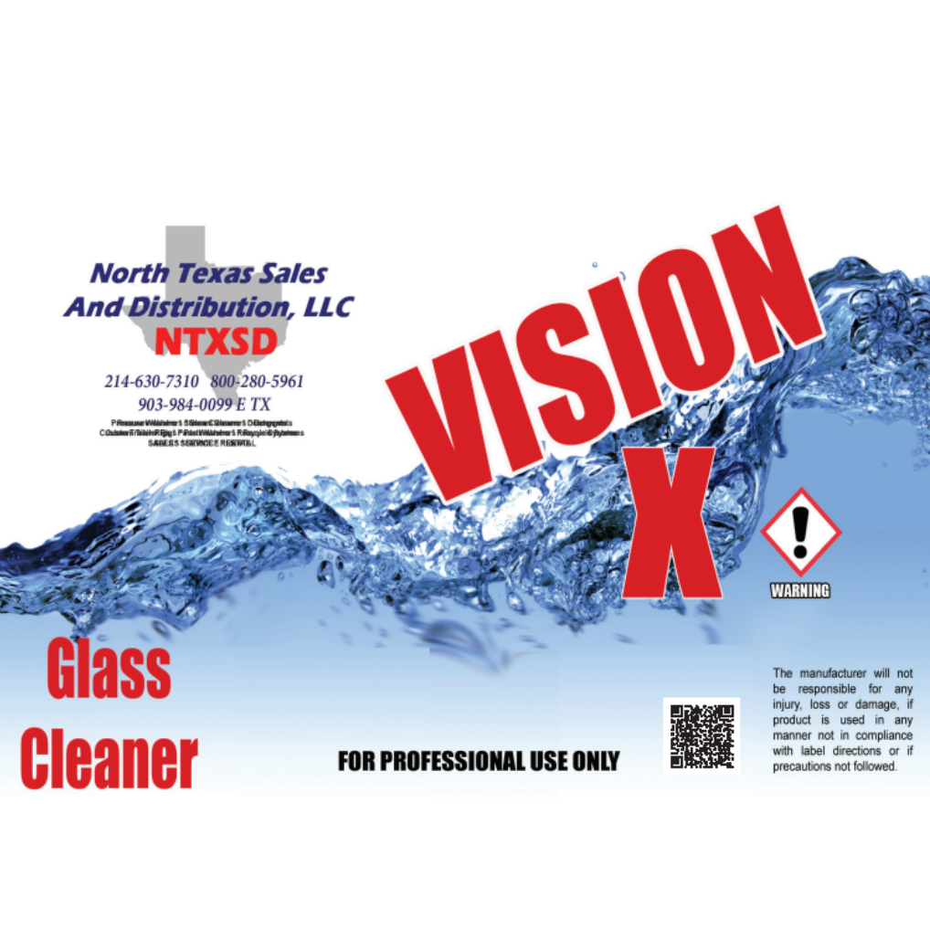 Vision X - Industrial Glass Cleaner | NTXSD Pressure Washer Detergent ...