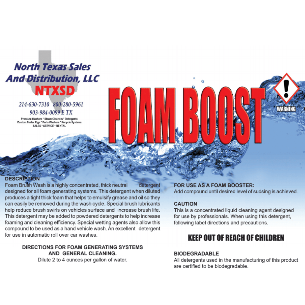 Foam Boost - Increase Foaming | NXTSD Pressure Washer Detergent ...