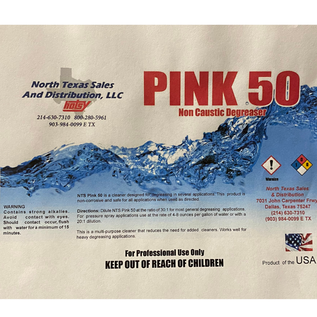 Pink 50 All-Purpose Non-Caustic Degreaser | Pressure Washer Detergent ...